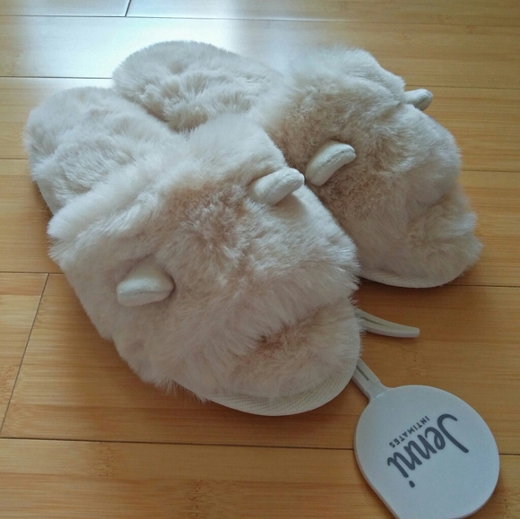 Jenni | Shoes | New Jenni Faux Fur Slide Slippers M 78 | Poshmark